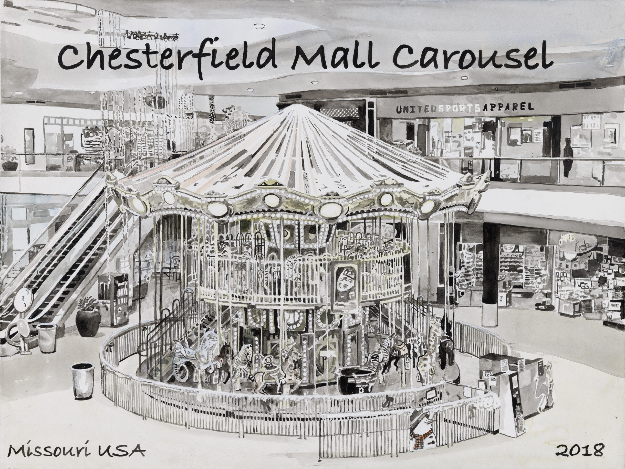 Chesterfield Mall Carousel - Disappointed Tourist